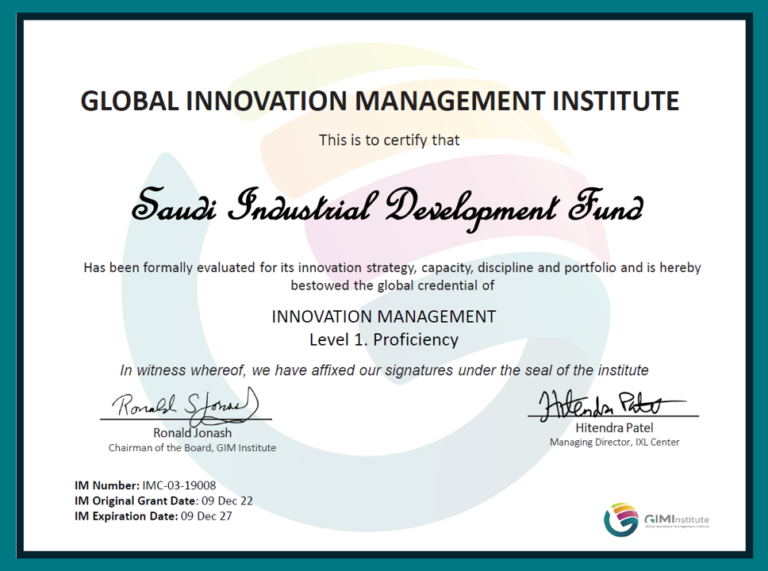 Global Innovation Management Institute - GIMI