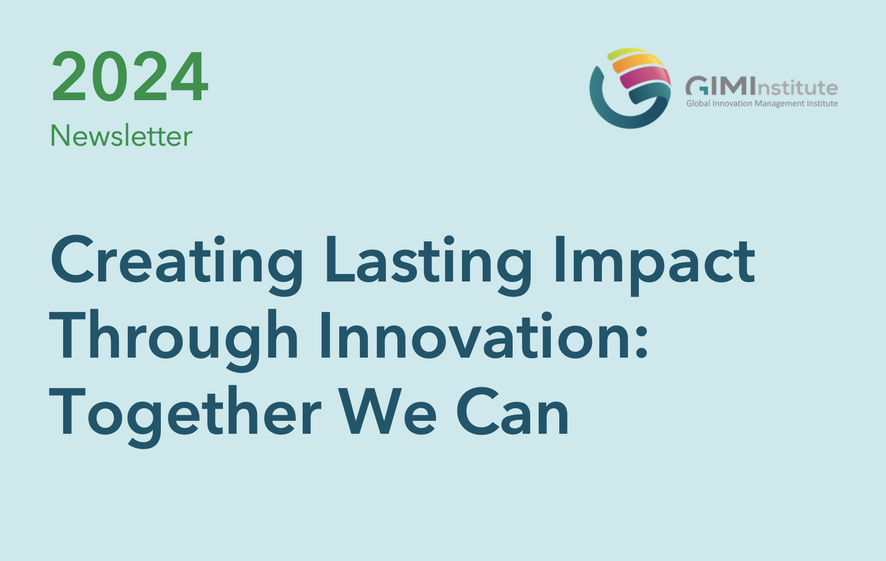 GIMI Annual 2024 Newsletter