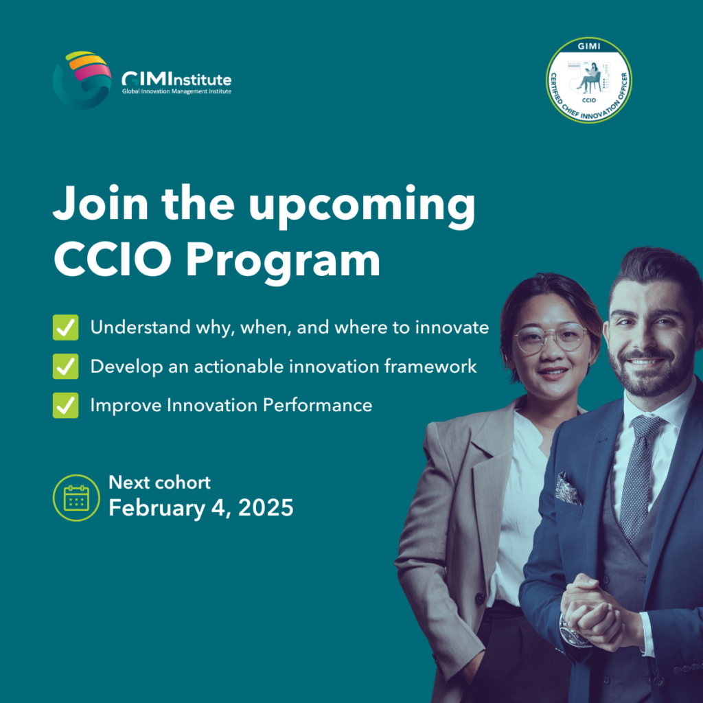Certified Chief Innovation Officer (CCIO) – Level 4 Coaching Included ...